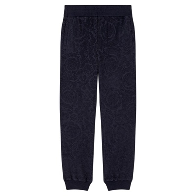 【季末优惠】VERSACE/范思哲 男士Barocco提花毛巾布运动裤