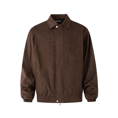 MRCYC仿麂皮绒翻领短款夹克男士