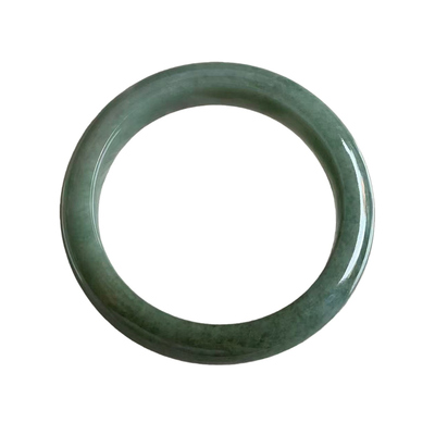 缅甸A货翡翠手镯老坑料军绿色正圈手镯13.1/8.9/58.7mm一物一证