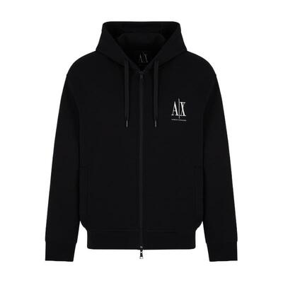 AX/阿玛尼男士棉质连帽卫衣外套