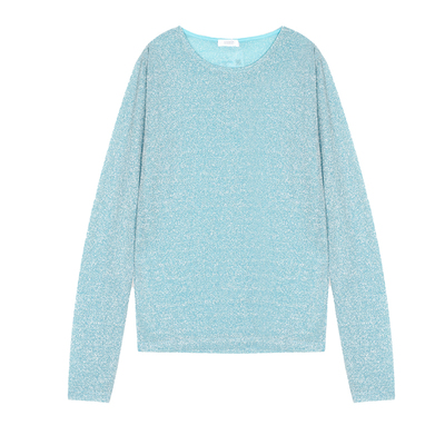 LOWRYS FARM打底衫女2026春季时尚金线透视修身内搭上衣971129