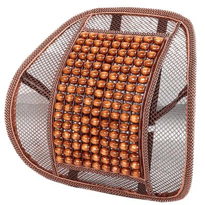 汽车腰靠木珠透气护腰垫靠枕夏季