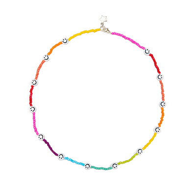 XTASTE 英国 PEACHY+WILD彩色串珠项链纯手工原创周笔畅同款品牌