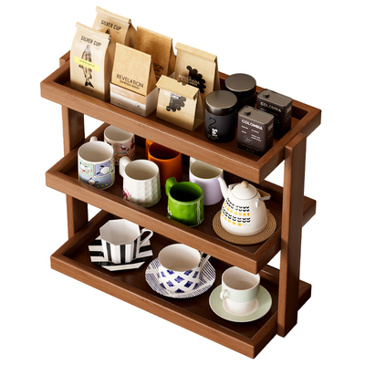 桌面杯架多层台面杯转角收纳架子