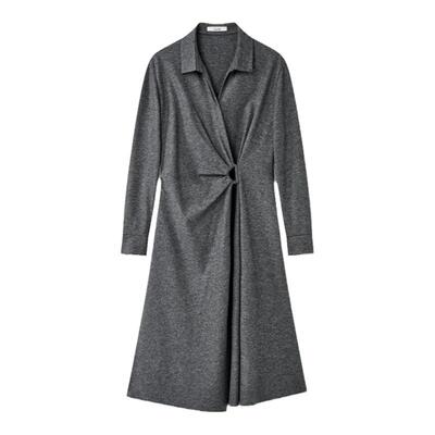 【绵羊毛】Laurel劳芮新款橡木灰收腰长裙女LWL353Y04500