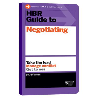 哈佛商业评论指南系列 协商 英文原版 HBR Guide to Negotiating 企业管理 英文版 Jeff Weiss 进口原版英语书籍