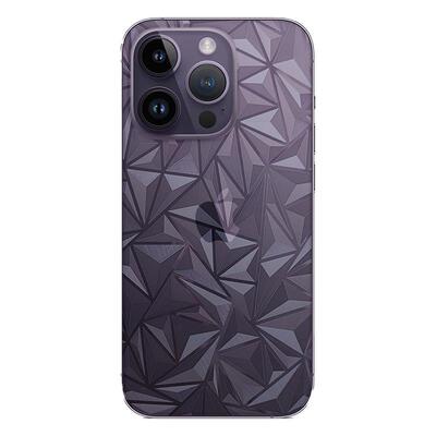 适用于16苹果15/14手机后膜iPhone13/12磨砂菱形全包11背膜xr3D保护贴