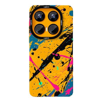 蓝黑油画手机壳适用iQOO15Pro超薄iQOO13Pro液态硅胶12新款11全包不会撞壳高级感男女情侣超火防滑简约15pro