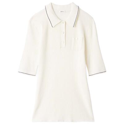 Mila Owen26春夏新品时尚优雅polo领罗纹薄款针织衫09WNT262067