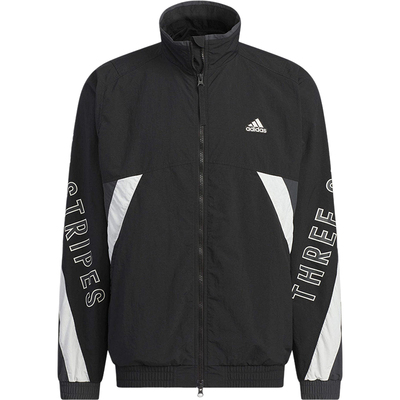 Adidas/阿迪达斯正品立领男女同款运梭织宽松夹克外套IS5146