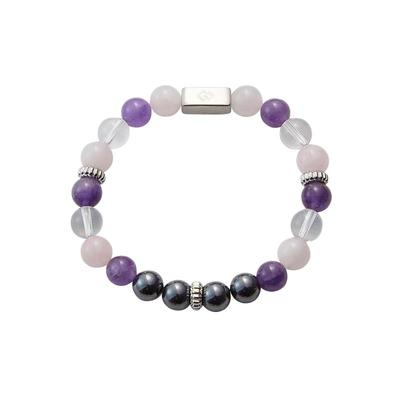 日本直邮Colantotte克郎托天女士磁气手环紫水晶精致休闲百搭手链