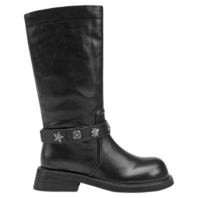 BeauToday高筒靴女款秋冬长筒靴