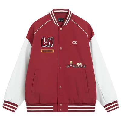 李宁童装儿童红色外套26马年棉服