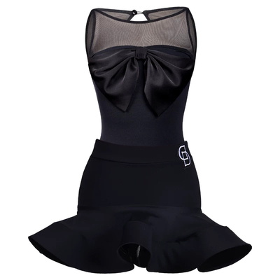 Dancebaby拉丁舞服女童练功服2026新款服日常练功服蝴蝶结款D107