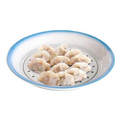 大号水饺盘创意渐变家用双层