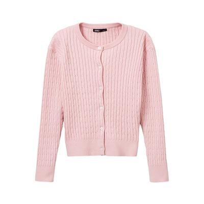 SPAO秋时尚圆领毛衣开衫