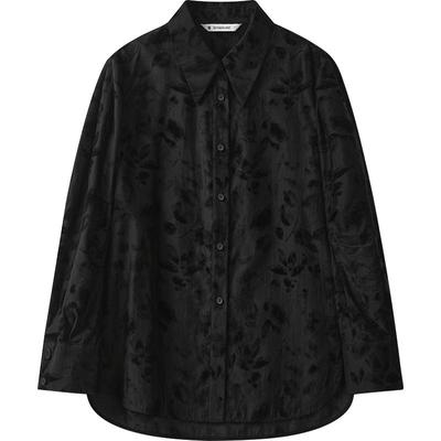 播商场同款松弛感衬衫女24春秋休闲宽松长袖衬衣BDR3CD1722