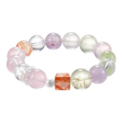 zeroline粉水晶多宝手链女手串