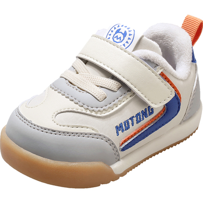 牧童宝宝秋冬软底面包鞋