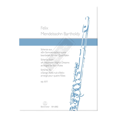 门德尔松谐谑曲四支长笛