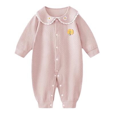 婴儿连体衣春秋款长袖哈衣爬服