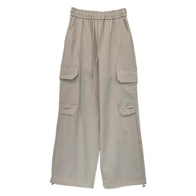 肌理感微弹工装休闲裤