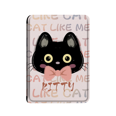 适用乐天KOBO涂鸦黑猫kindle电子书保护套paperwhite手持958可爱KPW4趣味5女6新款scribe阅读器oasis2/3壳K11