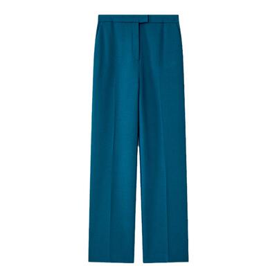 【绵羊毛】 Laurel劳芮新款柏林蓝羊毛西裤女LWL354K04900