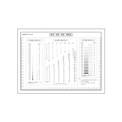 大凡光学 点线规量规点规透明菲林尺污点卡比对卡污点裂缝对比尺