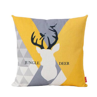 沙发抱枕护腰靠垫几何图案