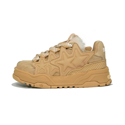 kaalixto北京限定面包鞋板鞋厚底休闲增高国潮牌新款男女星星鞋