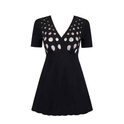 凯迪龙连体大裙游泳衣半袖裙式