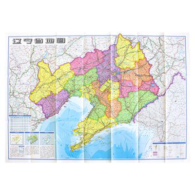 【星球社直营】辽宁省地图 约97x68cm 双面折叠版 中国分省二合一地图 A面辽宁B面中国地图 B中国地图比例尺1:660万 防水升级版
