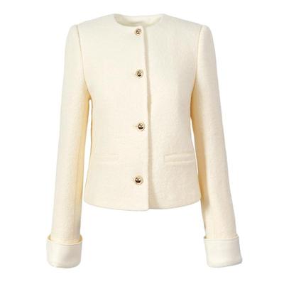 YongeFinch扬芬缇2025秋冬新款小香风短款外套女上衣GRACEFUL