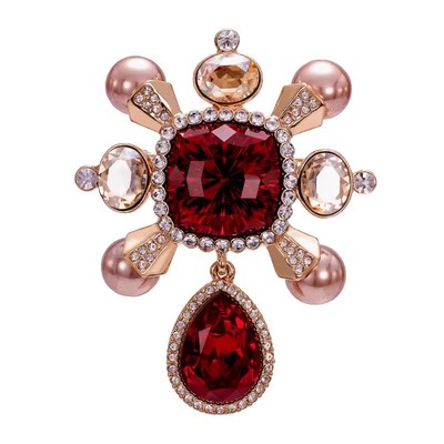 Eternelle复古奥地利水晶胸针