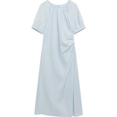 播设计感小众连衣裙女夏商场同款侧开叉茶歇桔梗长裙BDR2LD1690