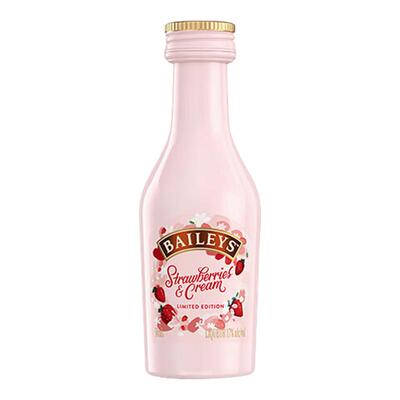 Baileys百利甜酒草莓味奶油利口酒洋酒小瓶小酒办酒伴酒版50ml