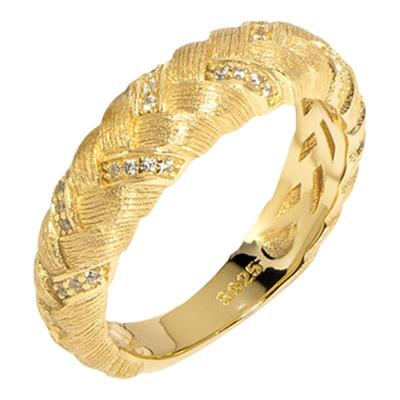 布契拉提戒指银编织中古手工饰品