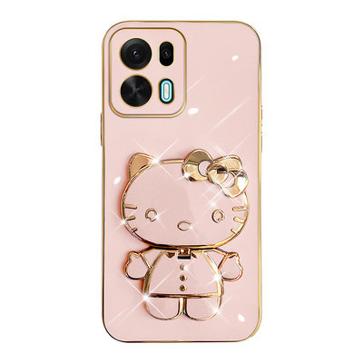 适用于OPPOA6k手机壳PLT120硅胶保护套a6k可爱支架镜子全包边防摔软壳oppo高颜值纯色新款5G男女外壳创意潮牌