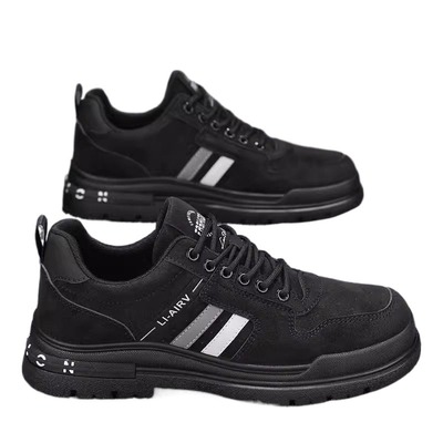 劳保板鞋鞋子男鞋春秋季工地干活休闲鞋上班工作防滑工装2025新款