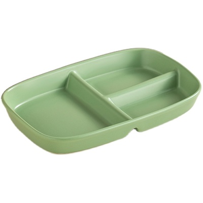 onlycook奶油色陶瓷材质儿童餐盘