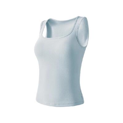 菇娘家女大胸无痕带胸垫吊带背心