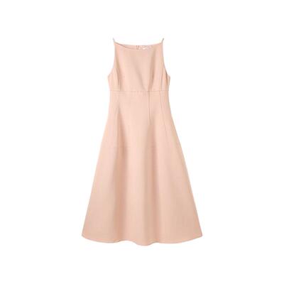 CHESONSE优雅少女粉吊带连衣裙