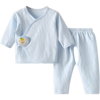 亲肤纯棉提花新生儿分体保暖上衣