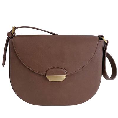 jpj马鞍包牛皮复古风通勤包