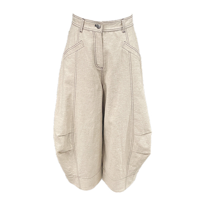 容子木ROSEMOO25年秋季新款含棉撞线牛仔九分裤RSS3KL258B