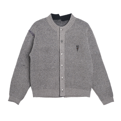 HOMME DE MODE 时尚潮牌男毛衣慵懒风排扣羊毛混纺开衫针织衫外套