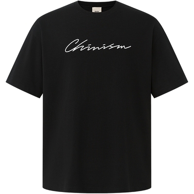 CHINISM赤尘CH草体锁链绣T恤