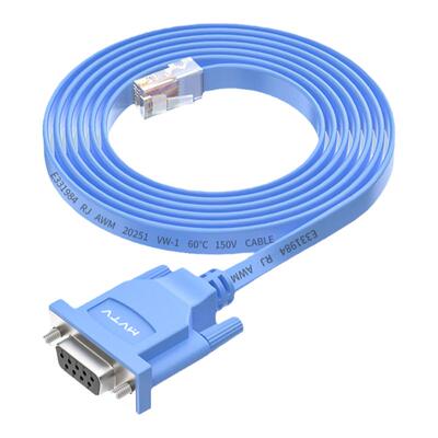MVTV梦田 console调试线RJ45转RS232串口DB9孔转换线交换机路由器