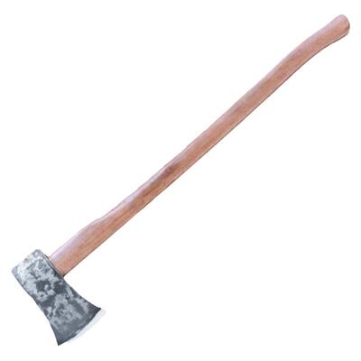 轨道钢锻打柴斧青冈木劈柴家用砍树开山伐木东北斧木工斧全钢斧子